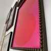Glossy Beaded Bobbin Picture Frame | Lacquered Bobbin Frame | Bubble ...