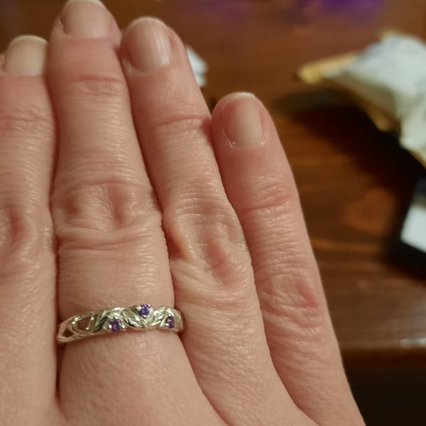 Fantasy Braided Tree Engagement Ring With Knot Twig Leaf, Unusual Women ...