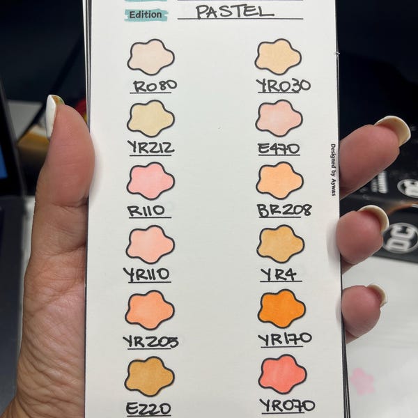 Tongfushop 80 Twin Markers Color Swatch Chart – Table Design ...