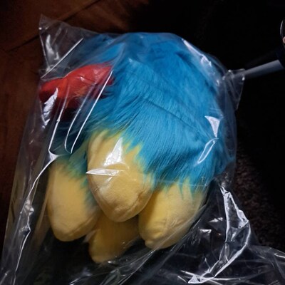 Furry Custom Plush Fursuit Hand Paws Deer, Dino & Protogen 1 Pair ...