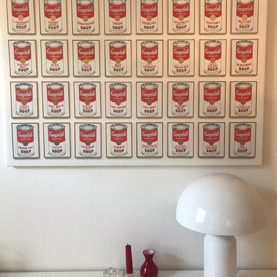 Campbell's Soup Cans Andy Warhol Leather Print/1962 Warhol Art/moma ...