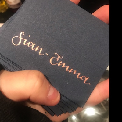 Navy Blue Name Cards Place Cards Place Setting Name Cards - Etsy