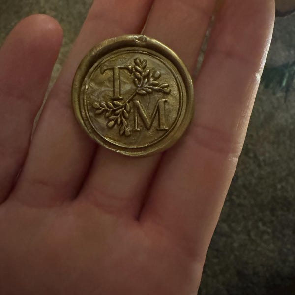 Custom Initial Logo Wax Seal Stamp Set for Wedding Invitation ...