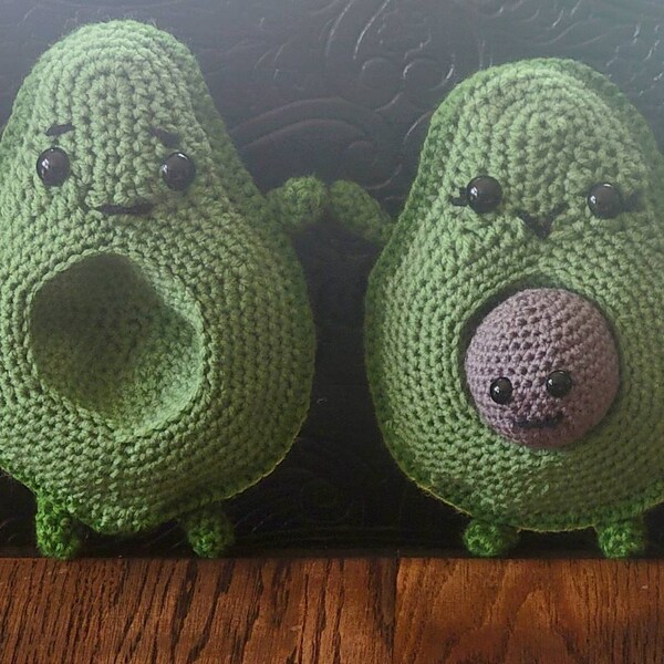 Avocado Family, Amigurumi Crochet Pattern, Digital Download - Etsy