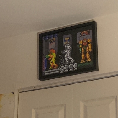 Metroid Art Super Metroid Wall Art Super Nintendo Art 3D Art Metroid 2 ...