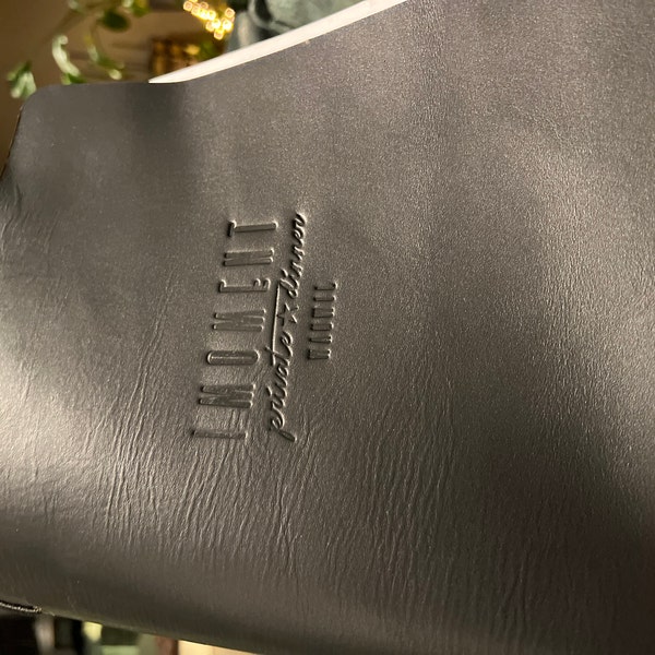 Leather Menu Cover A4 With Elastic Center Holder Menu Holder With ...