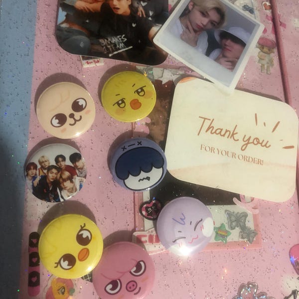 Ateez ANITEEZ 1" 25mm Mini Button Pin Fan Pack | K-pop | Kpop Pins ...
