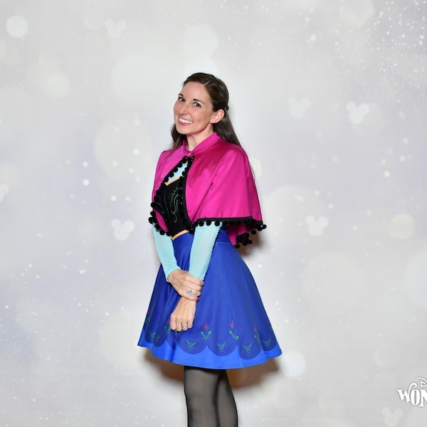 ALL SIZES Princess Anna Inspired Cape Cloak Frozen Infant-girls and ...