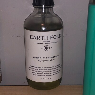 Rosemary Hair Oil Argan Rosemary Mega Growth Elixir, Hair Growth Serum ...