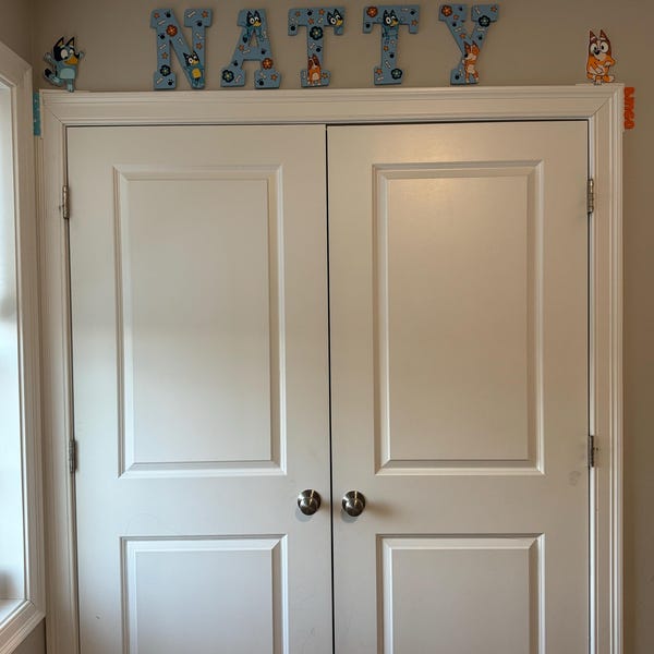 Bluey & Bingo Character Door Hanger Decor - Etsy