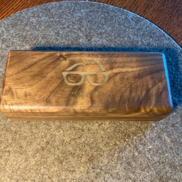 Custom Wooden Eyeglasses Box, Exquisite Walnut Eyeglasses Case, Student ...