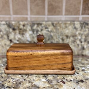 Walnut Butter Dish, Wooden Butter Dish, Handmade Butter Dish, Butter ...
