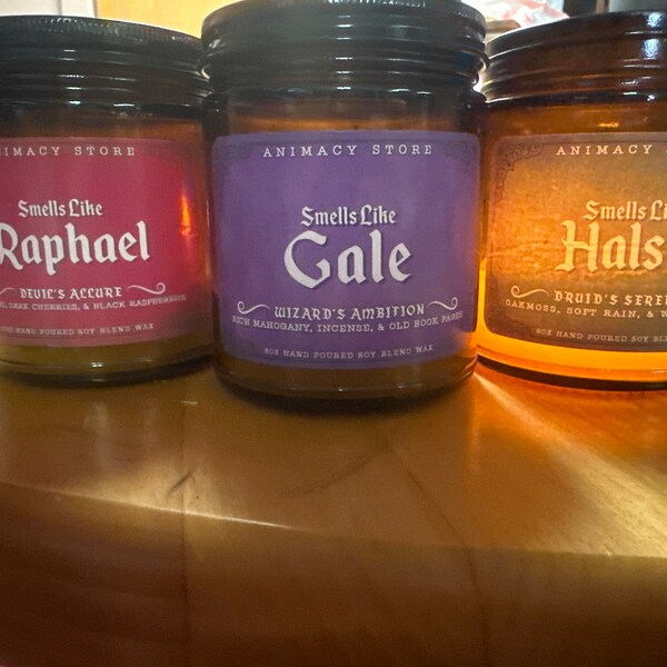 HALSIN Inspired Candle - BG3 - 8 Oz Hand Poured Soy Blend Wax - Nerdy ...