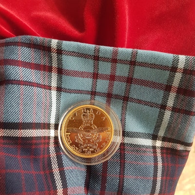 Fabric RCAF Tartan Fabric for Royal Canadian Air Force Shadow Box ...