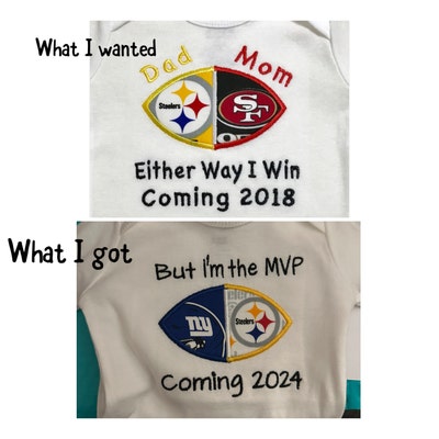 House Divided Baby Embroidered Football Bodysuit, Shirt, Burp Cloth ...