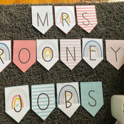 MODERN RAINBOW Classroom Decor Bundle Editable Calm Colors Classroom ...