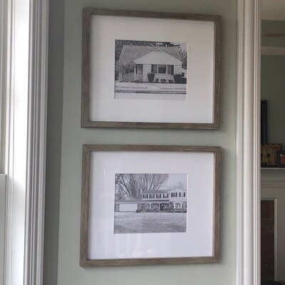 Custom Sketch of Your Home Art Print / House Illustration Wall Art ...