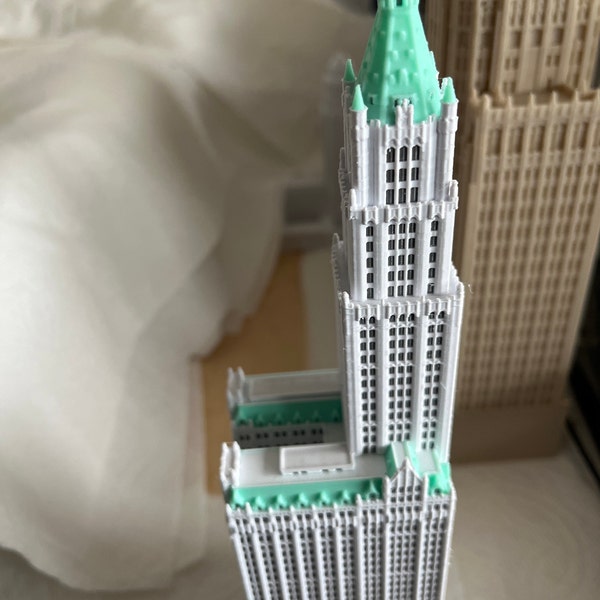 Woolworth Building Model- 3D Printed Full Color - Etsy