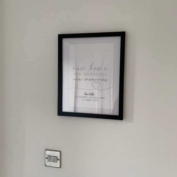 New Home Personalised Gift, Housewarming Gift, Personalised Home Print ...