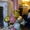 DIY Large 55 Safari Birthday Balloon Sculpture, Sage Green and Dusky ...
