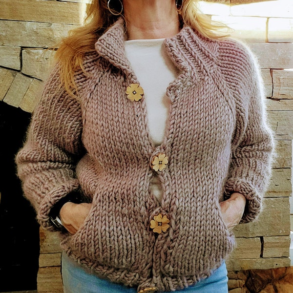 Need to Have Bomber | Digital Download | Chunky Knit Jacket Pattern ...