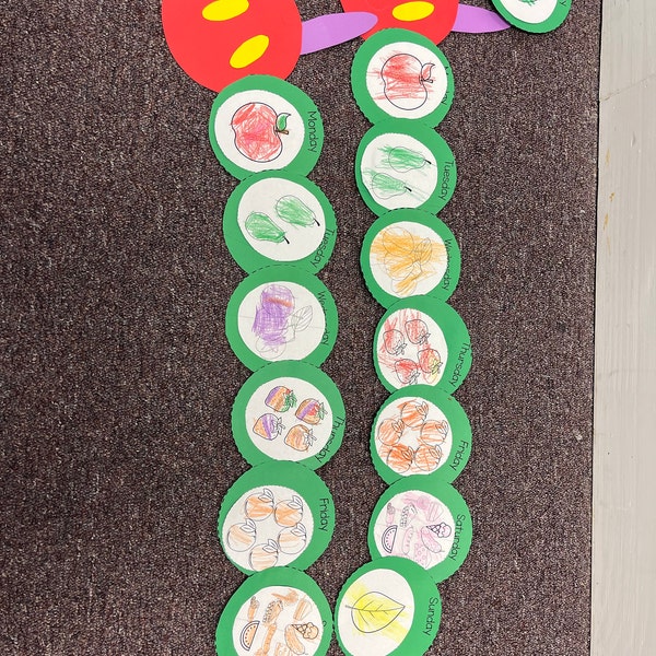 The Very Hungry Caterpillar - Craft - Etsy