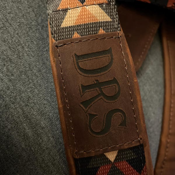 Striped Guitar Strap Personalized, Leather Guitar Straps for Musician ...