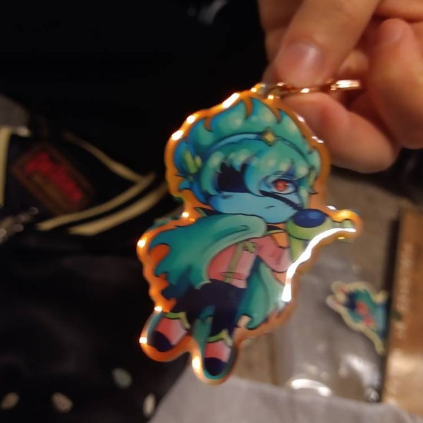 Omori Keychains - Space Boyfriend and Sweetheart - Acrylic Charms ...