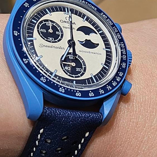 Navy Blue Swift for Blancpain X Swatch - Etsy