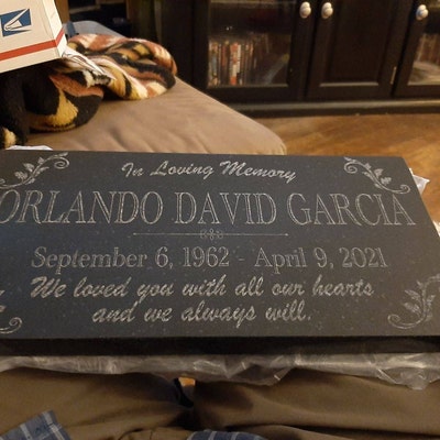 Memorial Stone for Mom Dad, Personalized in Loving Memory Memorial ...