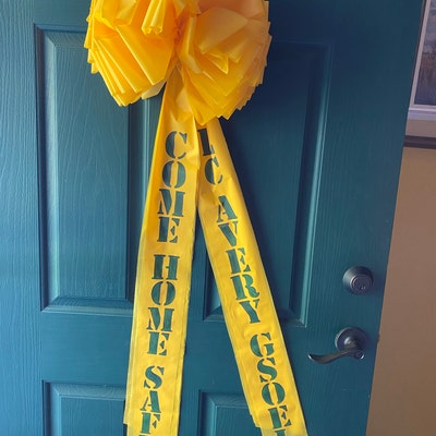 YELLOW RIBBON Deployment BOW Weatherproof for the Troops - Etsy