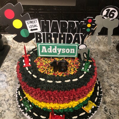 Any Name and Age Driver License Birthday Cake Topper,cake Topper,new ...