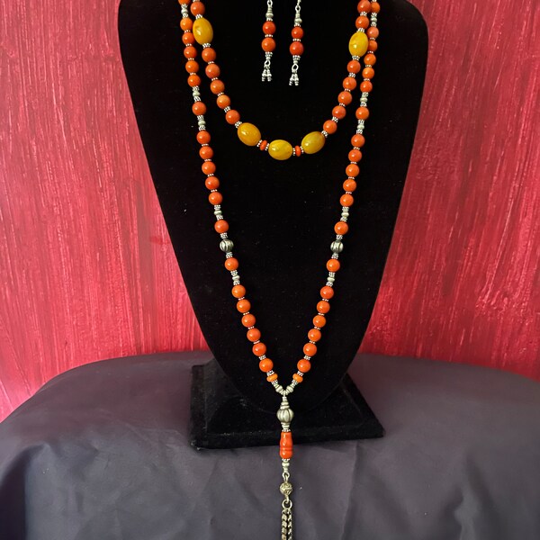 Rare Antique Natural Untreated Saudi Arabia Black Coral Prayer Beads ...