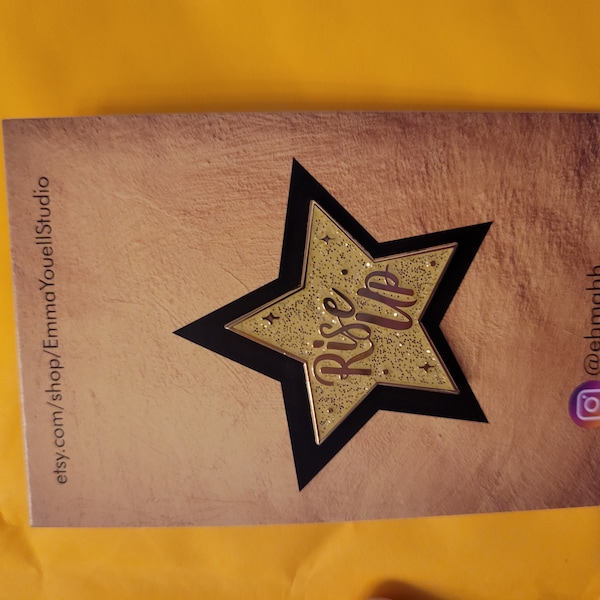Hamilton RISE UP Enamel Lapel Pin Musical Badge Brooch Golden Star ...