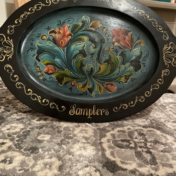 Norwegian Rosemaling ~ Wooden Bowl ~ Valdres Style ~ Cathy Koball ...