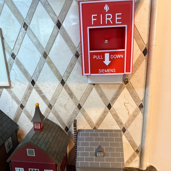 Fire Alarm Light Switch Cover: 3D Printed Toggle Plate, Functional Room ...