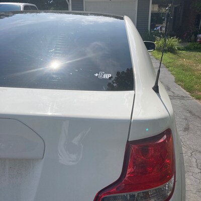 Plus 5 Horsepower 5hp Decal Window Sticker - Etsy