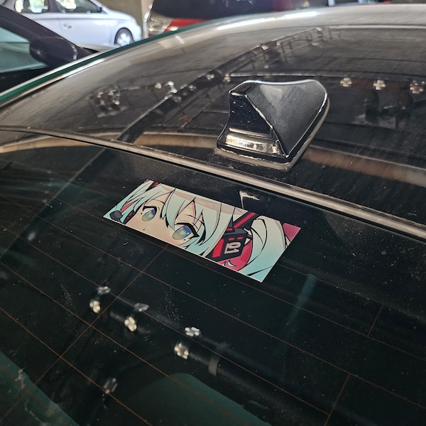Miku Holographic Vinyl Sticker [v2] - Vocaloid Hatsune Miku Peeker ...