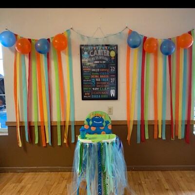 Monster Birthday Chalkboard Sign Little Monsters First Birthday Poster ...