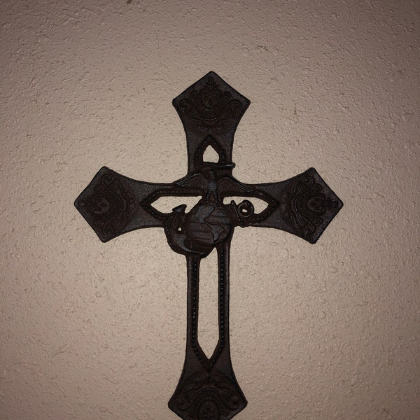 Marines, Marines Cross, Cast Iron Cross, Military Cross, Veterans Cross ...