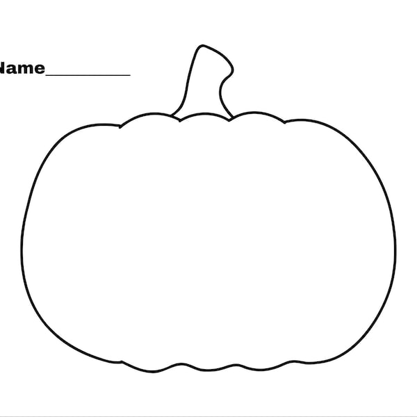Pumpkin, Arts and Crafts for Kids, Fall, Halloween Printable, Daycare ...