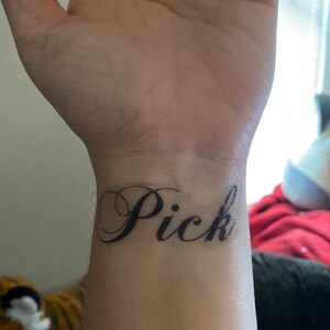 Customized Temporary Tattoos Fake Tattoos Your Words Set of 2 - Etsy