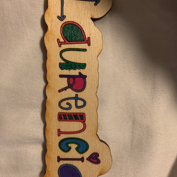Personalized Name Magnets, Painted in Your Choice of Colors, Kids Name ...
