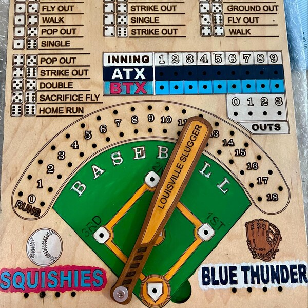 Tabletop Baseball Game 11x10 - Etsy