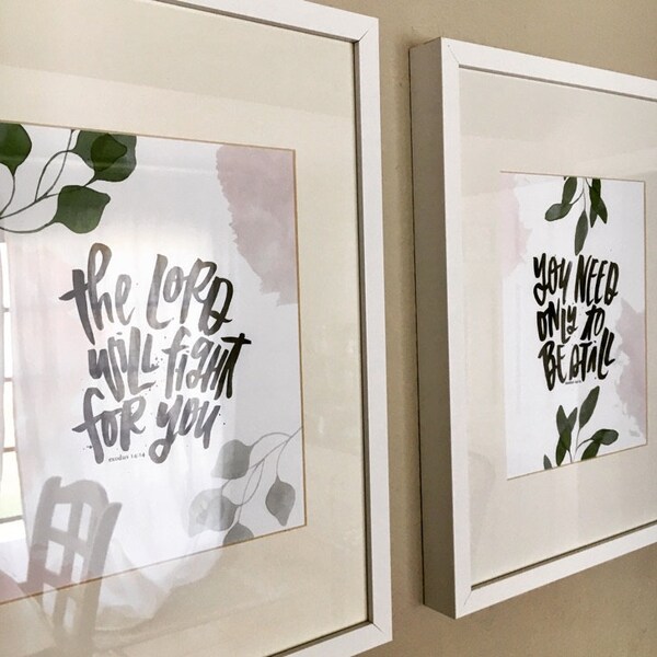 Boho Bible Verse Wall Art, Trendy Girl Print, Christian Decor, Quote ...