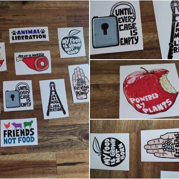 Veganism Sticker Pack 2, Vegan, Bundle, Coupon, Veganism, Vegetarian ...