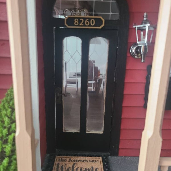 Miniature Dollhouse Custom Address Sign, 1:12 Doll House Accessories ...