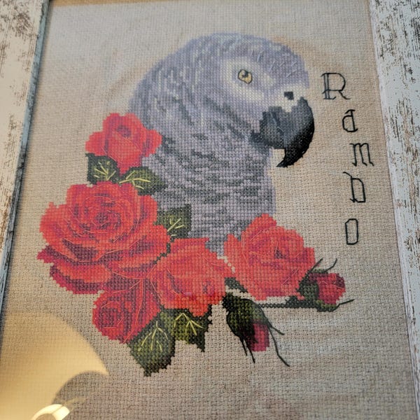 Lovebird Parrot CROSS STITCH Pattern, Parakeet Counted Cross Stitch ...