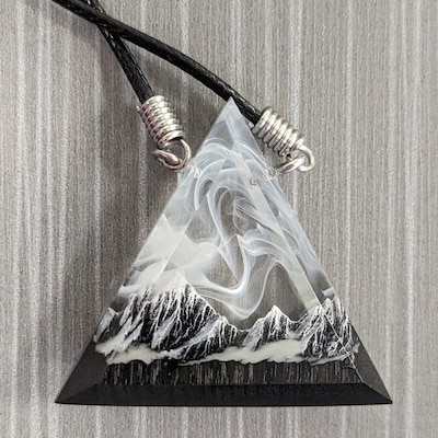 Wolf Pendant Wolf Accessory Resin Necklace Personalized - Etsy