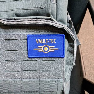 Vault-tec Fallout Insipried Patch Cosplay 3x2 Inches Hook and Loop ...